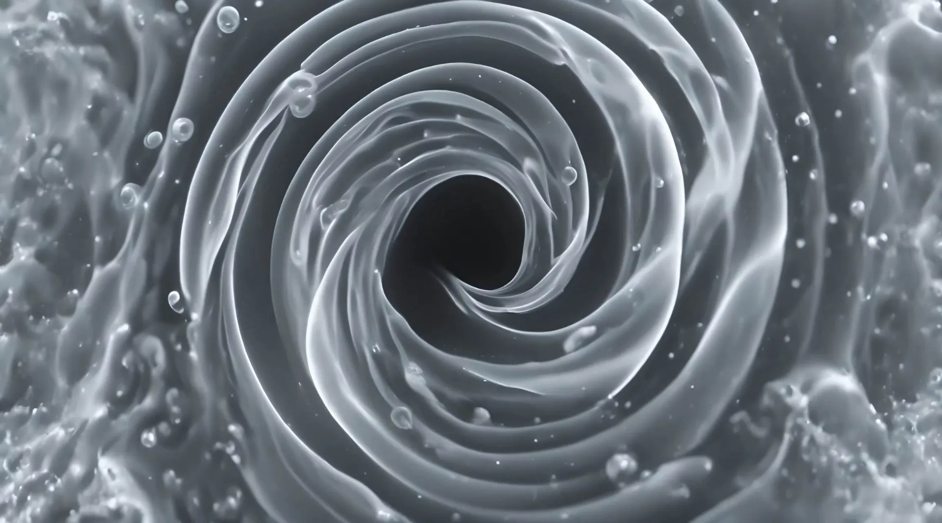 Abstract Liquid Spiral Greyscale Motion Graphics Loop | Videos